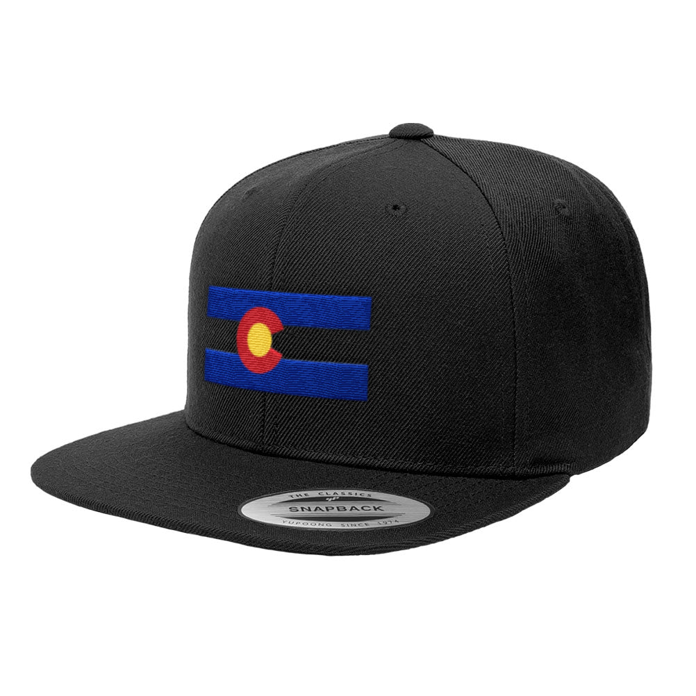Colorado State Flag Premium Snapback Retro Hat Denver Boulder 6511 ...